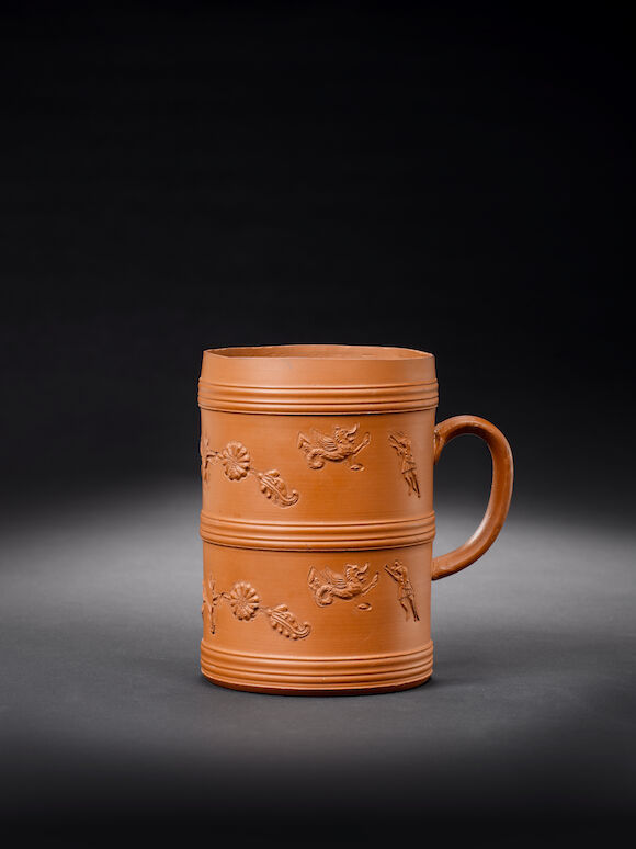Bonhams : A rare Elers Brothers red stoneware mug circa 1695