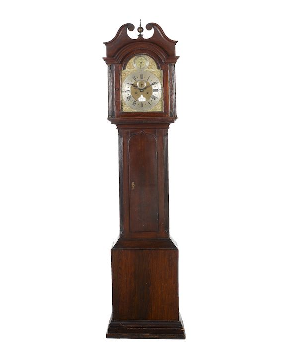 Bonhams : A first half of the 18th century and later longcase clock The ...