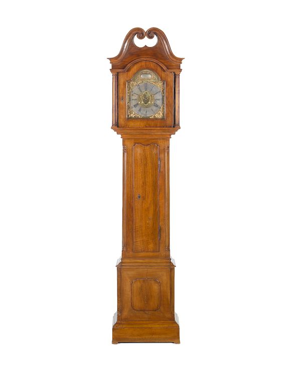Bonhams : An interesting 18th century Danish walnut longcase clock J ...
