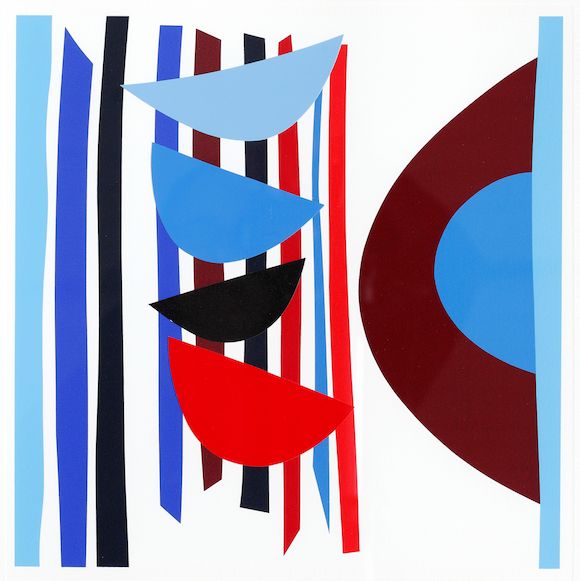 Bonhams : Terry Frost (British, 1915-2003) 'Blue, Red, Black Vertical ...