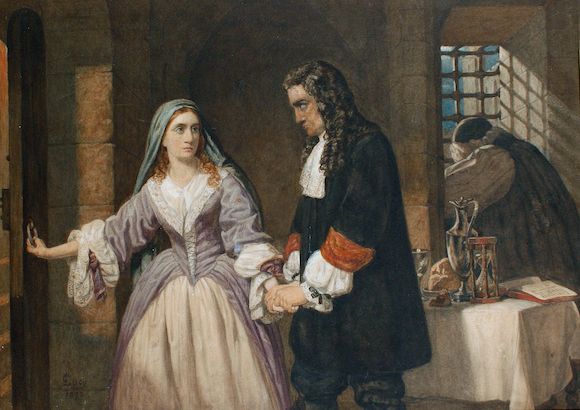 Bonhams : Charles Lucy (British, 1814-1873) The Parting of Lord and ...