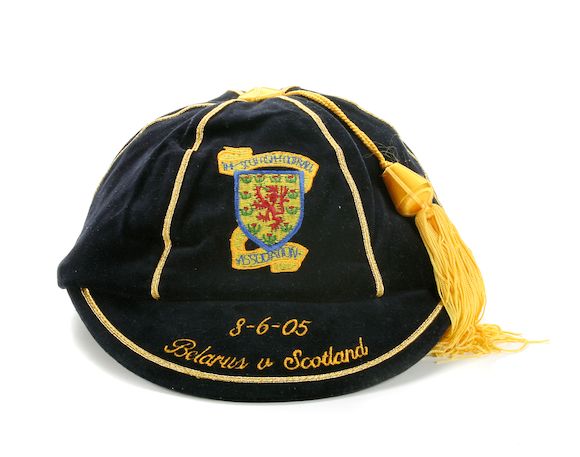 Bonhams : 2005 Scottish International cap awarded to Kenny Miller v Belarus