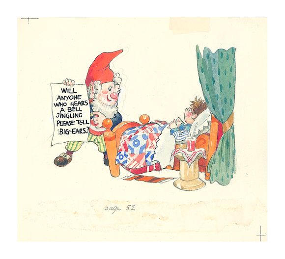 Bonhams : BLYTON, ORIGINAL ARTWORK VAN DER BEEK (HARMSEN) ["Big Ears at ...