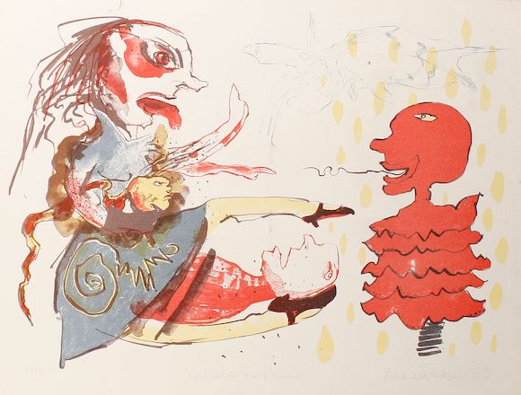 Bonhams : Amanda Faulkner (British, born 1953) Confronting your Demons