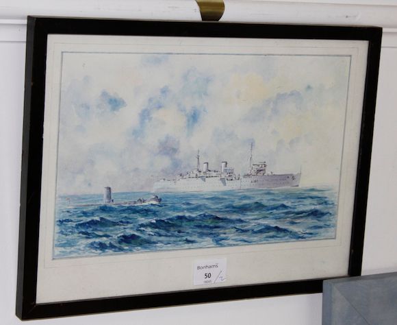 Bonhams : Eric Erskine Campbell Tufnell (British, 1888-1978) HMS ...