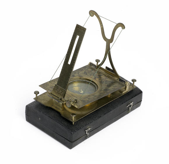 Bonhams An Unusual Jacques Le Maire Brass Double String Gnomon