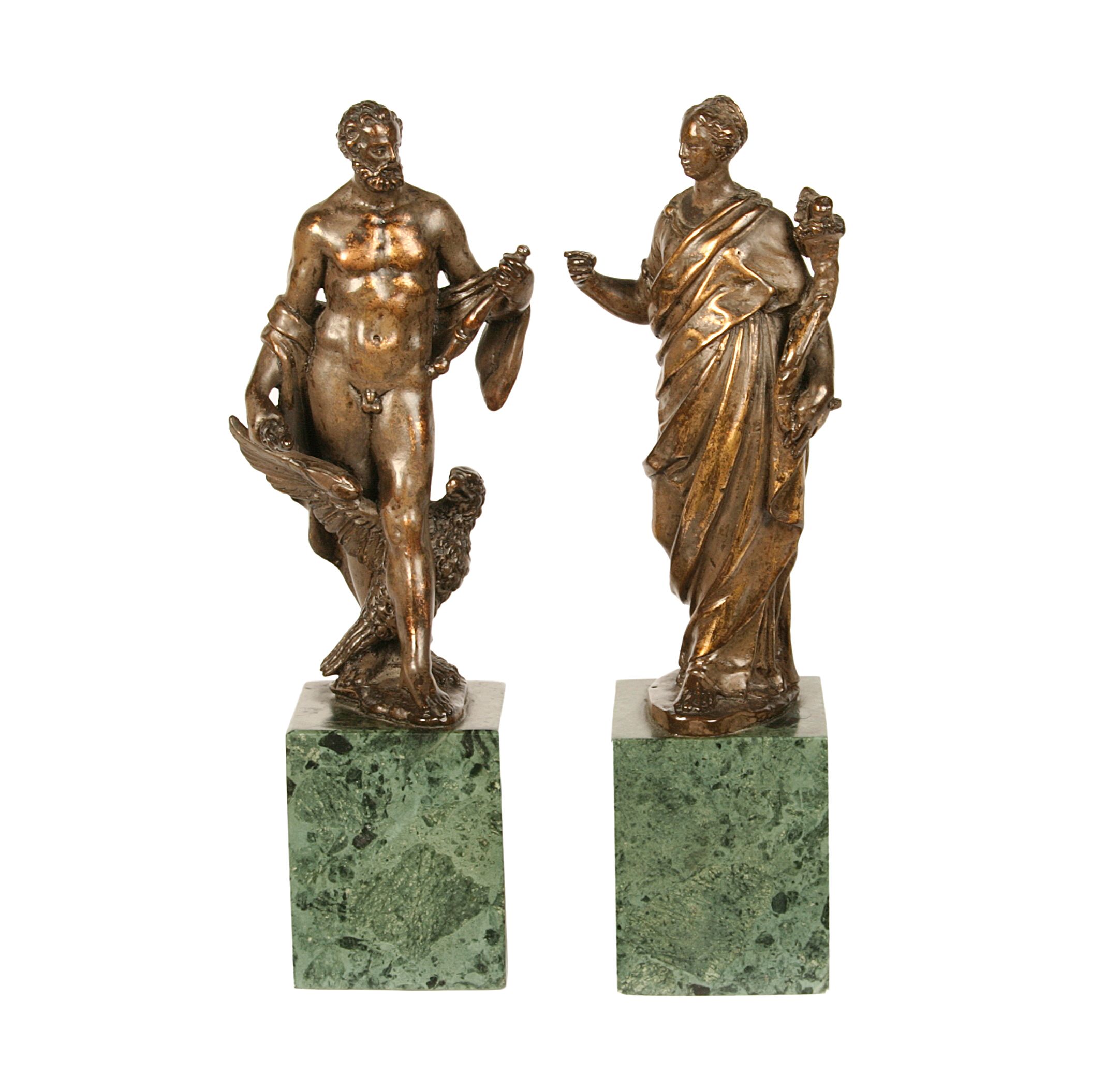 Bonhams : After Barthelemy Prieur (French, 1536-1611) A pair of bronze ...