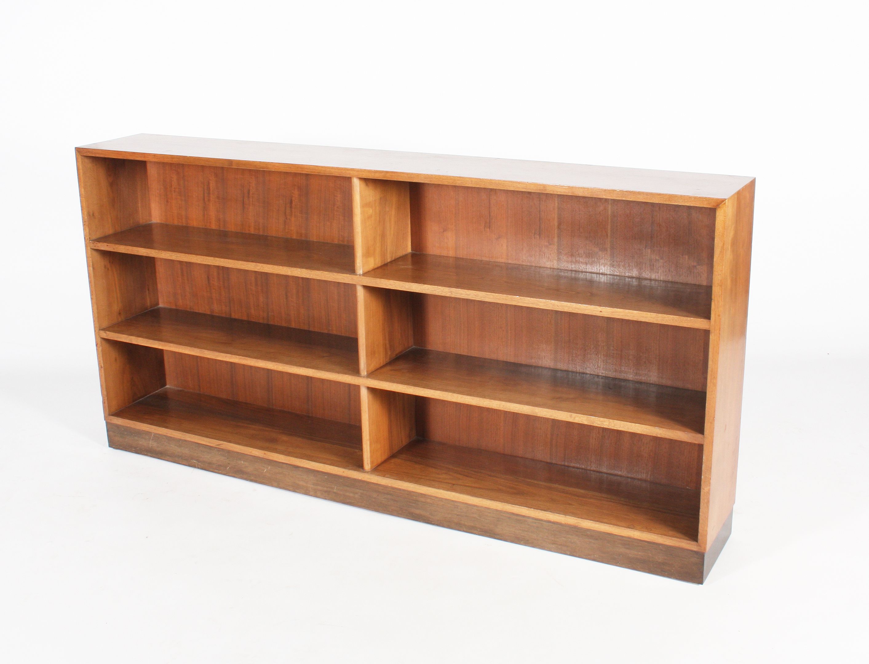 Bonhams : A Gordon Russell figured solid walnut open bookcase, designed ...