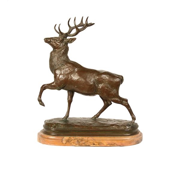 Bonhams : Antoine Louis Barye (French, 1795-1875) A bronze model of a ...