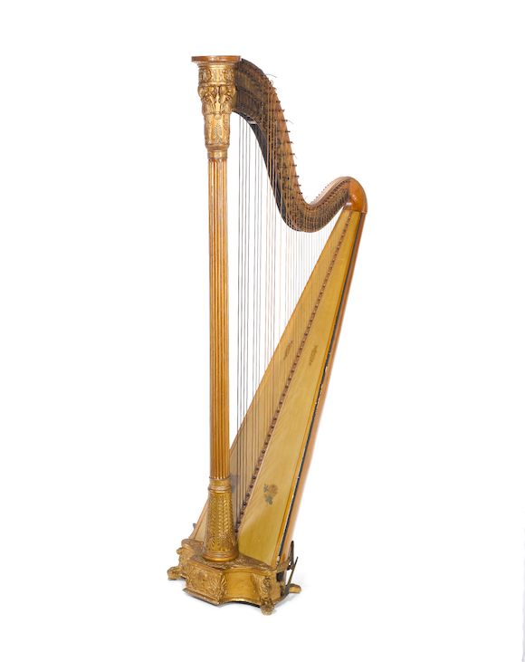 Bonhams : A Grecian Harp by Sebastian Erard, London (1)