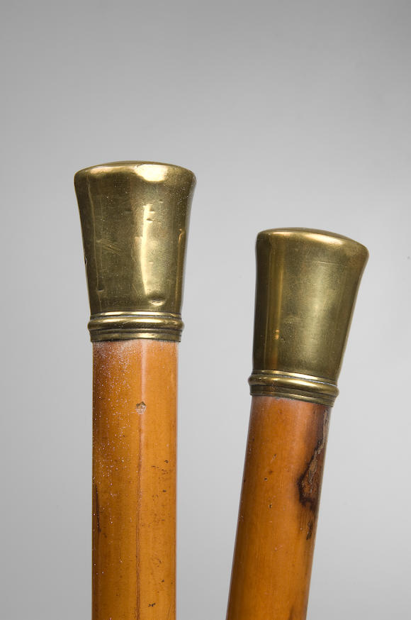 Bonhams A Pair Of Mid 18th Century Malacca And Brass Canes