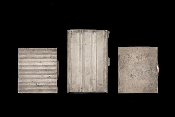 Bonhams : Two Polish silver cigarette cases both stamped with .875 ...