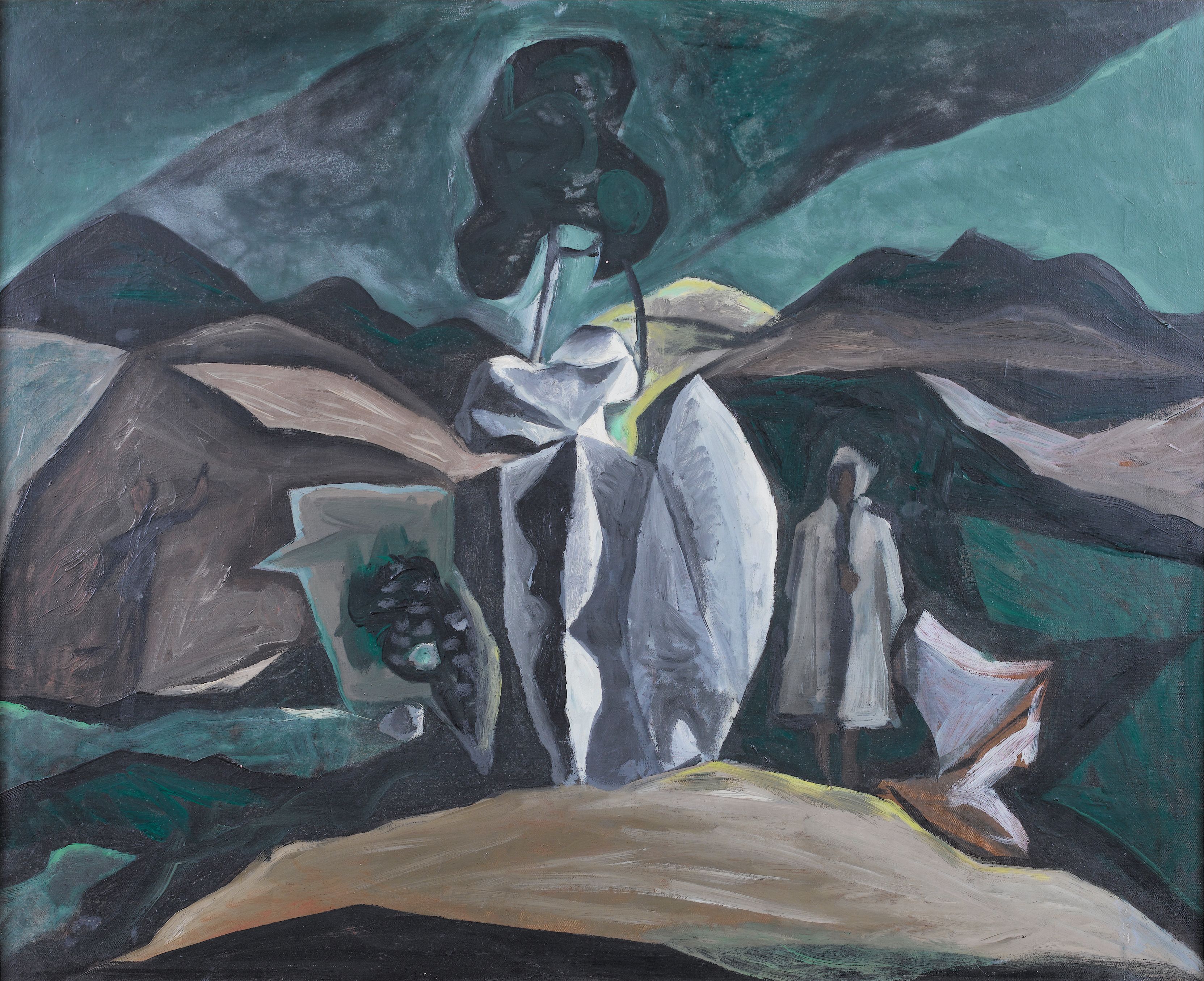 Bonhams : John Craxton, R.A. (British, 1922-2009) Cretan landscape 68 x ...