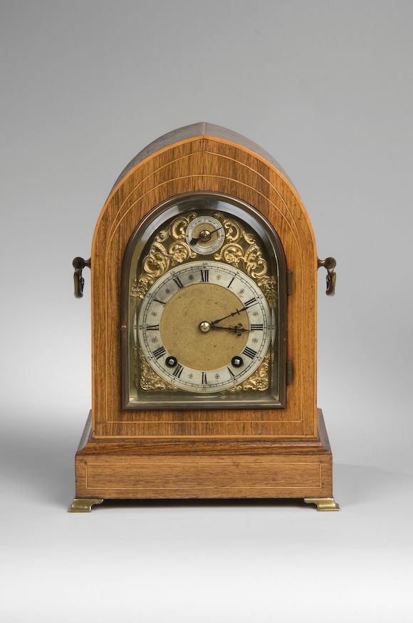 Bonhams : A 19th Century German rosewood and satinwood banded lancet ...