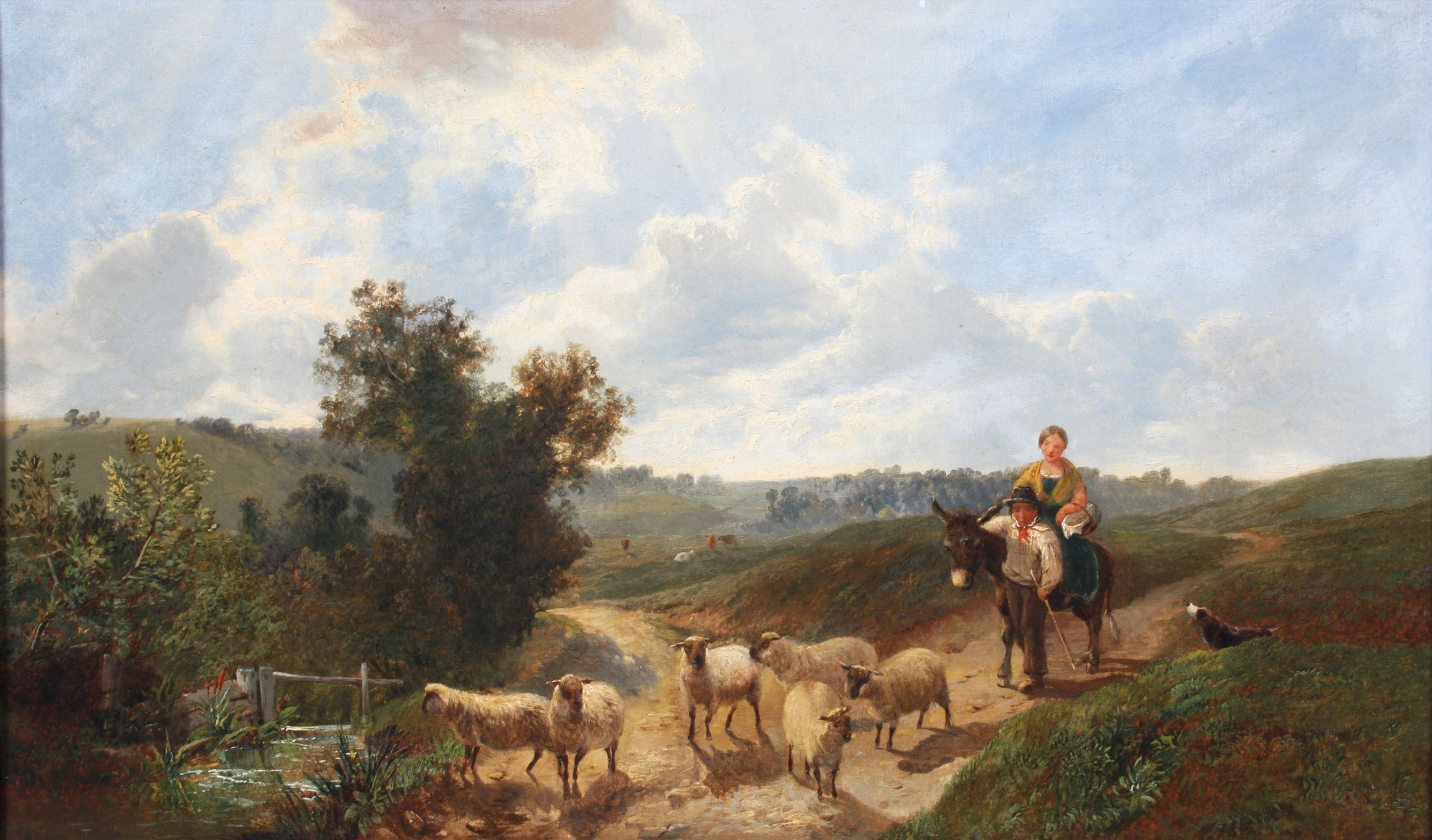 Bonhams : Circle of George Vicat Cole (British, 1833-1893) 30 x 50.5cm