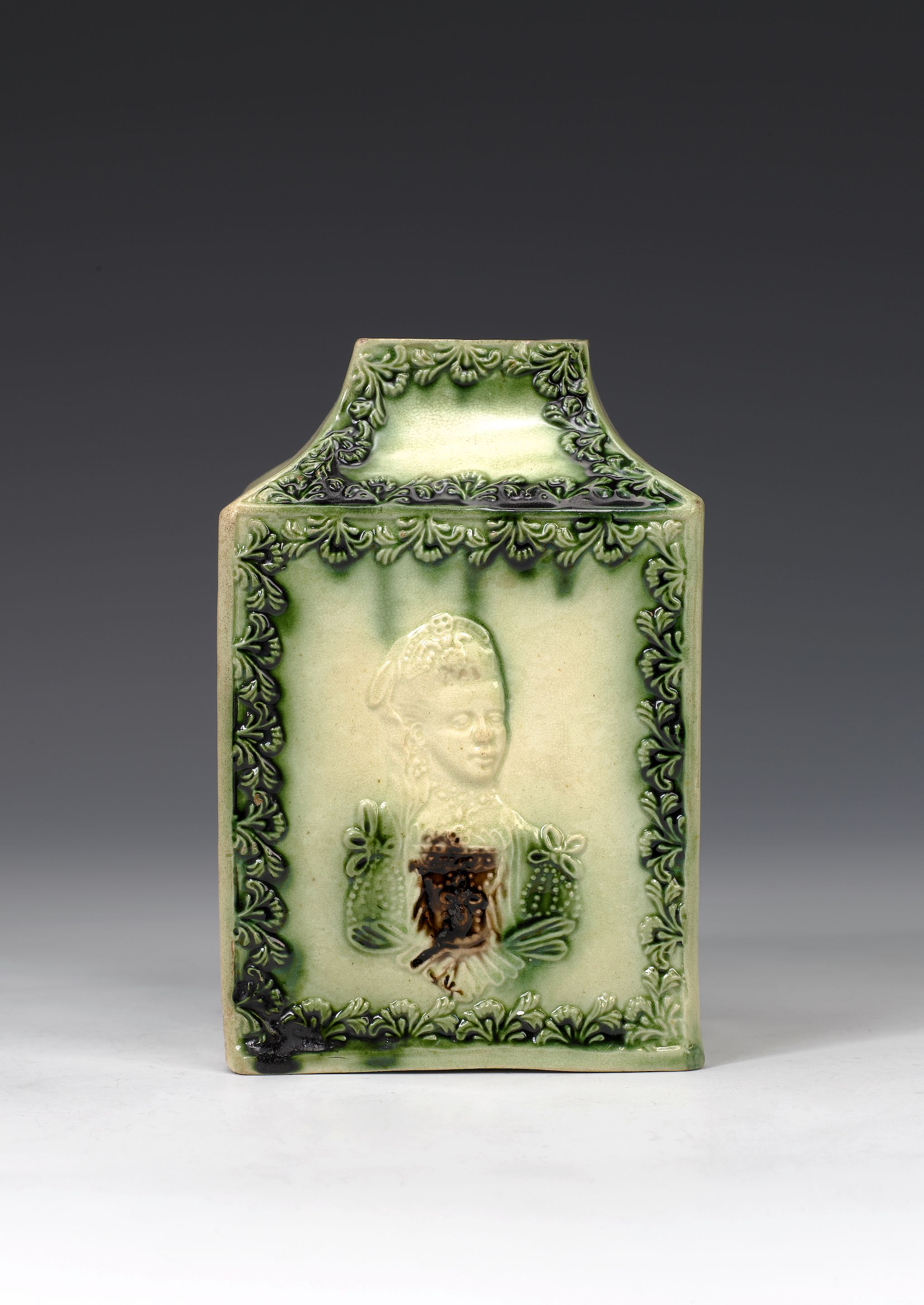 Bonhams : A very rare lead-glazed creamware tea canister circa 1770