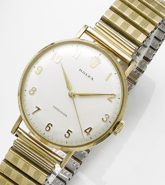 Bonhams : Rolex. A 9ct gold manual wind centre seconds bracelet ...
