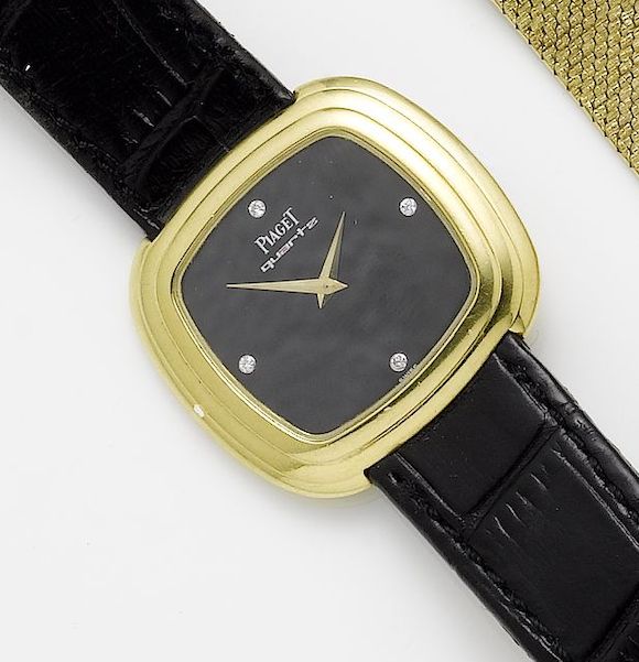 Bonhams : Piaget. A 18ct gold quartz wristwatchRef. 75121, Movement ...