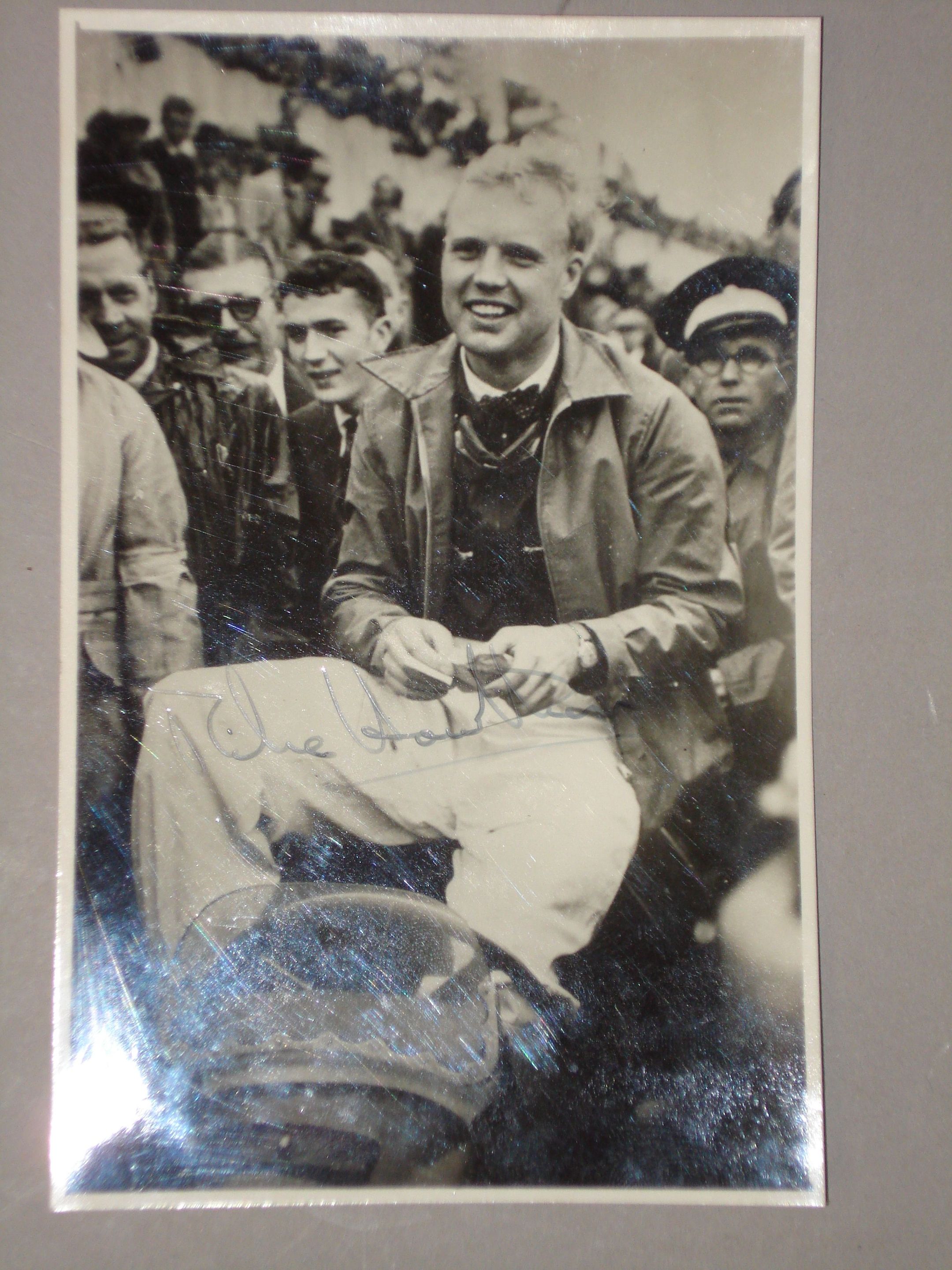 Bonhams Cars : A signed photograph of Mike Hawthorn,