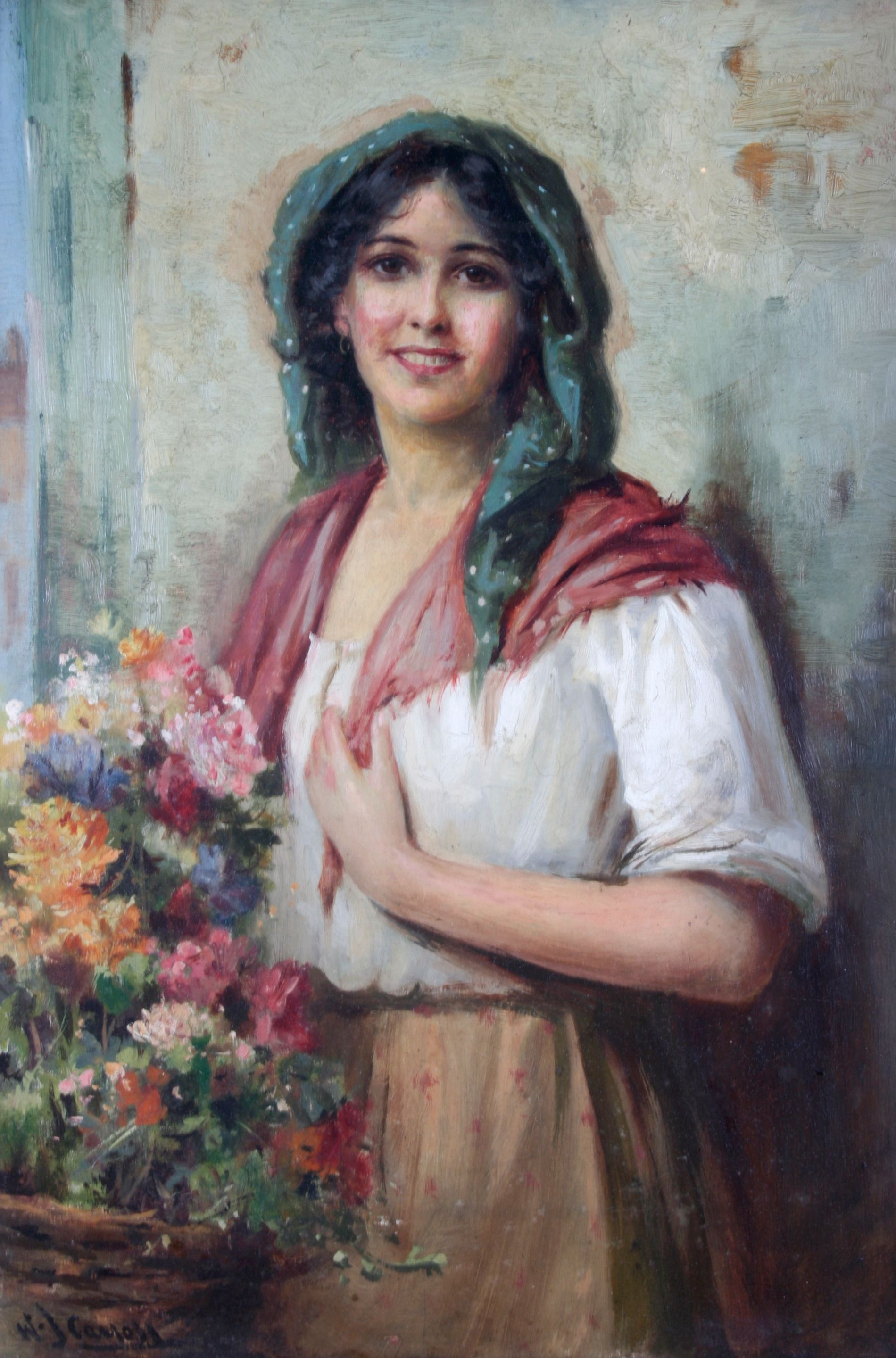 Bonhams : William Joseph Carroll (British, 19th/20th Century) A flower ...