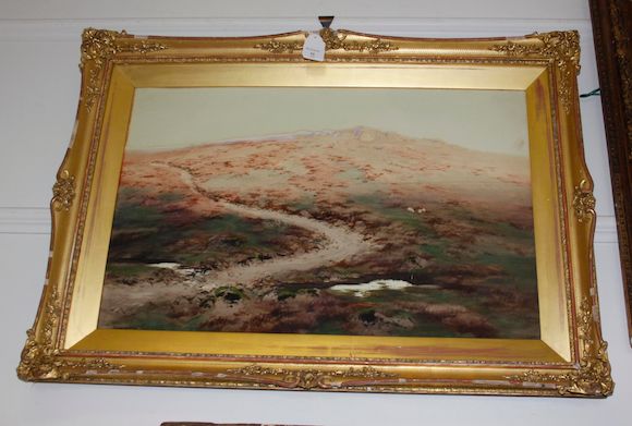 Bonhams : John Baragwanath King (1864-1939) Sunset Glow, Nr Plym Steps ...