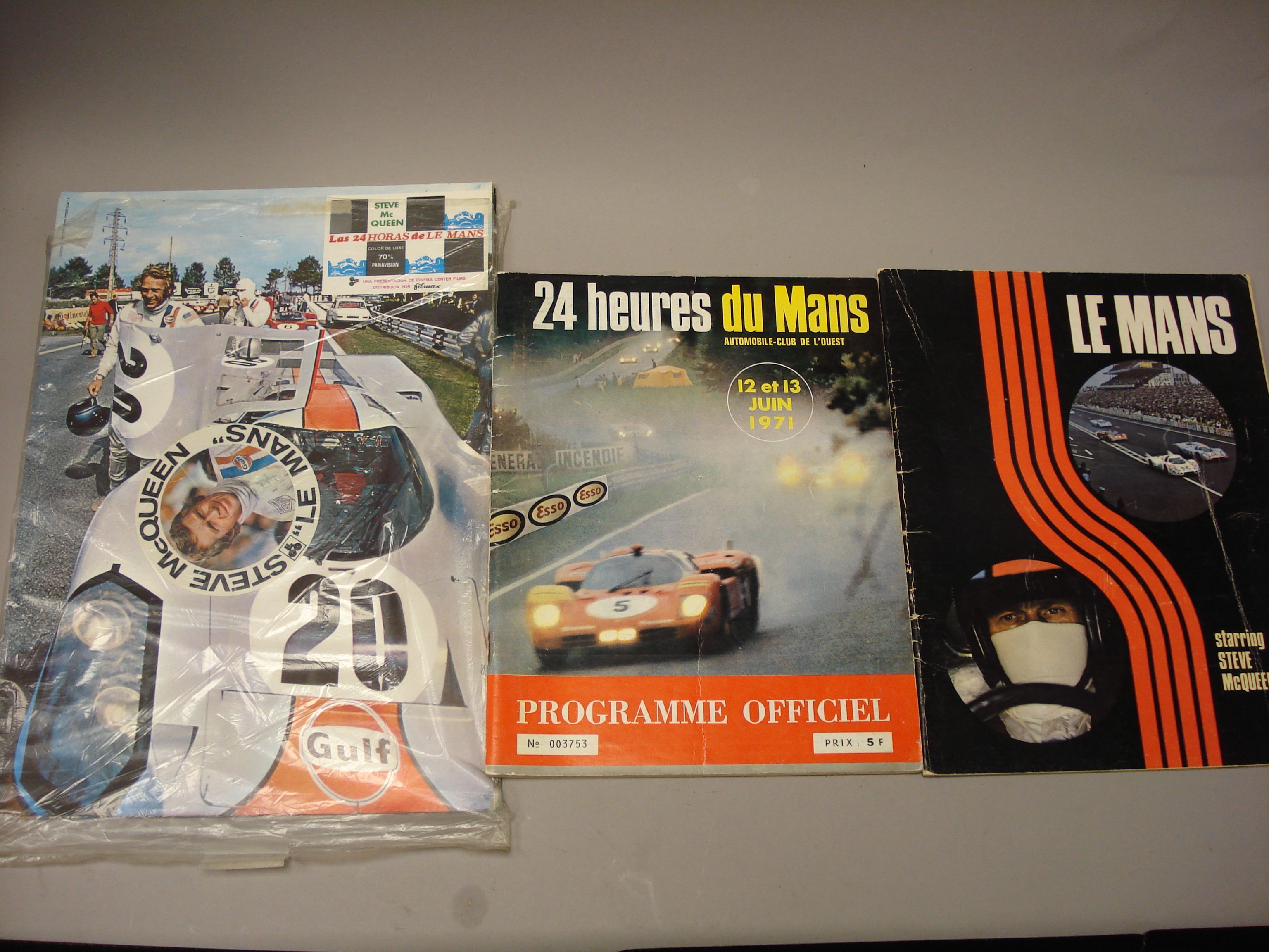 Bonhams Cars : A lot of 'Le Mans' film lobby cards,