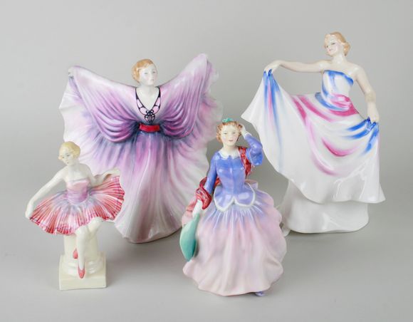 Bonhams : A Royal Doulton 'Columbine' figure, HN1296, titled to base ...