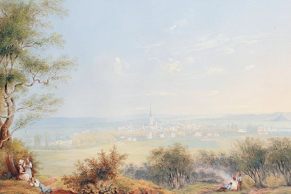 Bonhams : Swiss School, mid-19th century Lenzberg, Switzerland