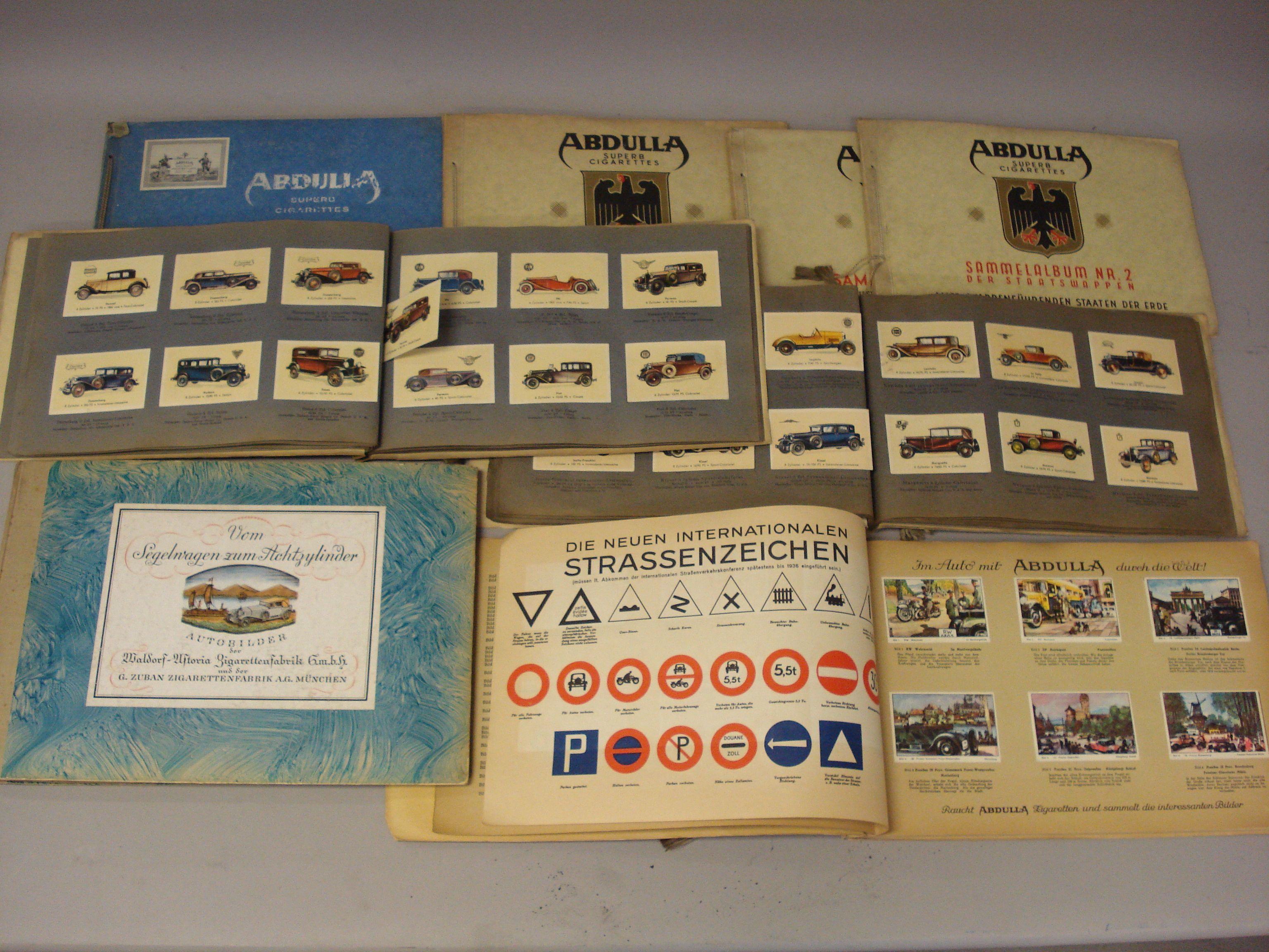 Bonhams Cars : A lot of Abdullah cigarette card albums,