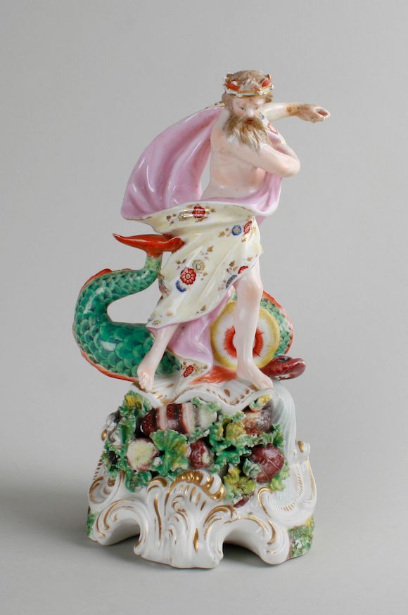 Bonhams : A Derby Neptune figure, late 18th Century,