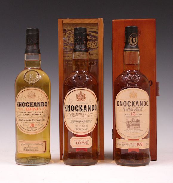 Bonhams : Knockando-1974 Knockando-1980 Knockando-12 year old-1991