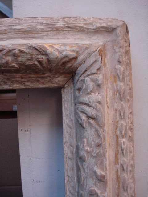 Bonhams : An English 17th Century carved and cream painted Lely frame