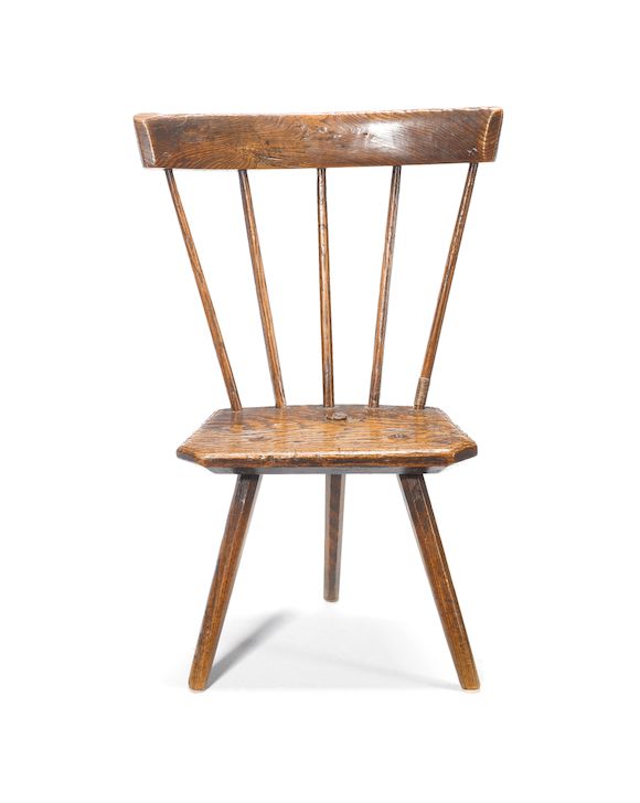 Bonhams : An early 19th century Welsh ash and elm 'Primitive' three ...