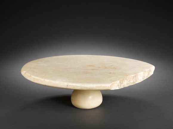 Bonhams : An Egyptian alabaster offering table