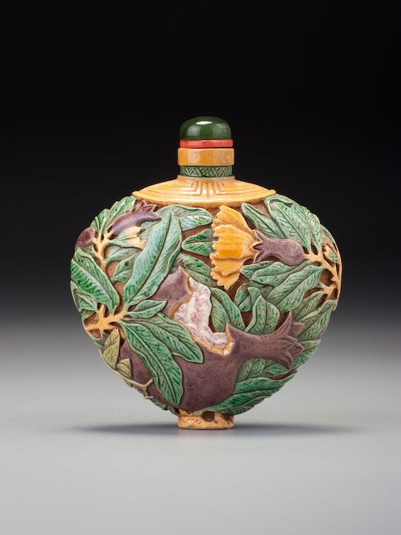 Bonhams : An enamelled porcelain snuff bottle Japan, 1854–1920