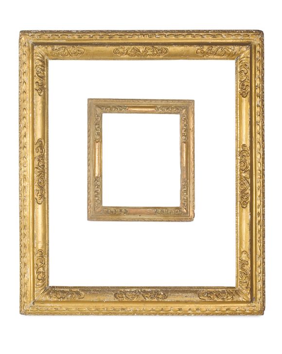 Bonhams : An English 18th Century carved and gilded Lely frame
