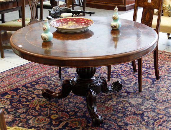 Bonhams : An early Victorian mahogany breakfast table