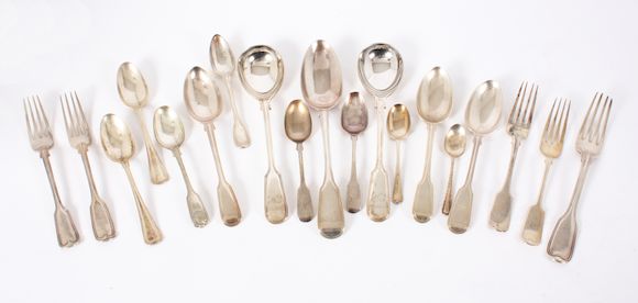 Bonhams : A composite collection of 19th century fiddle and thread ...