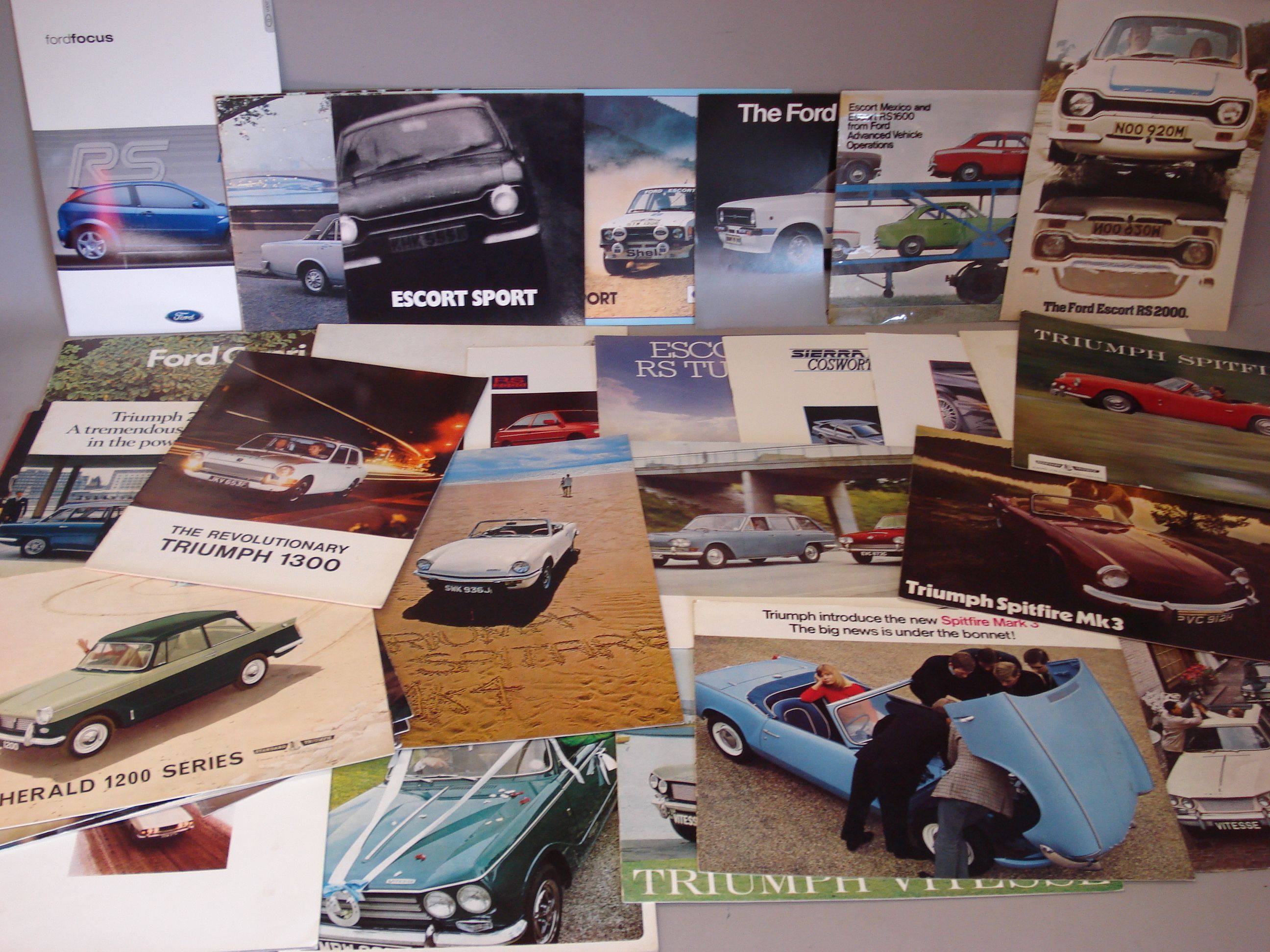 Bonhams Cars : A quantity of Triumph and Ford sales catalogues,
