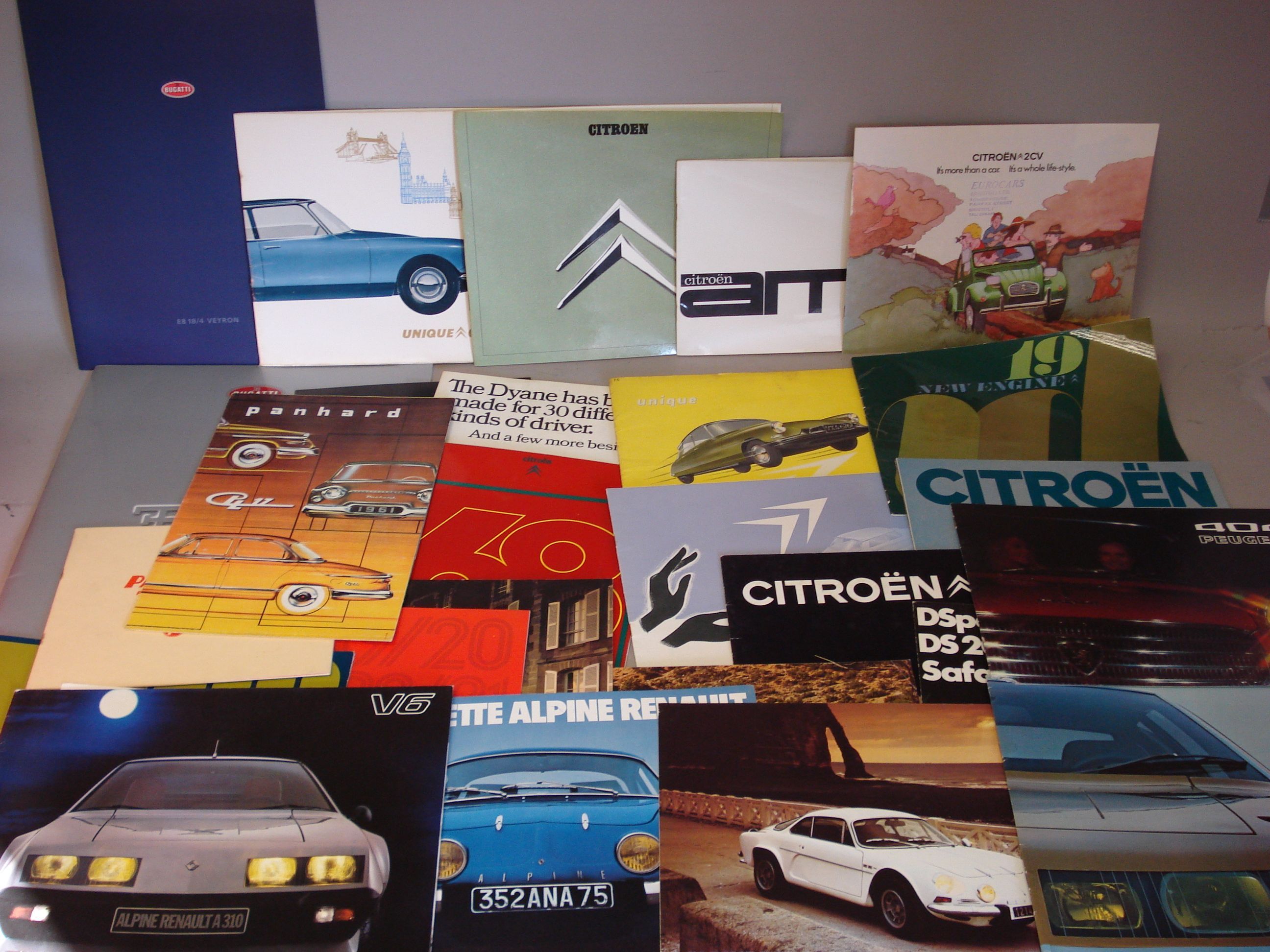Bonhams Cars : A quantity of sales literature relating to French marques,