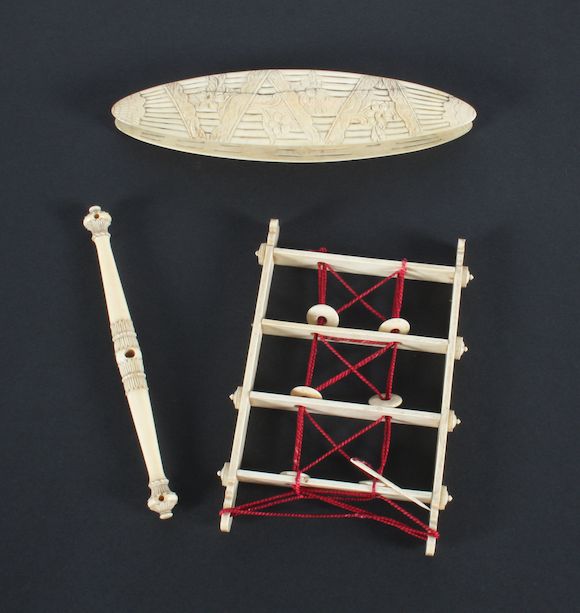 Bonhams : An early 20th century bone shuttle