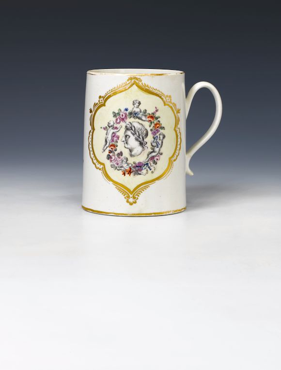 Bonhams : A very rare Philip Christian commemorative mug circa 1772-75