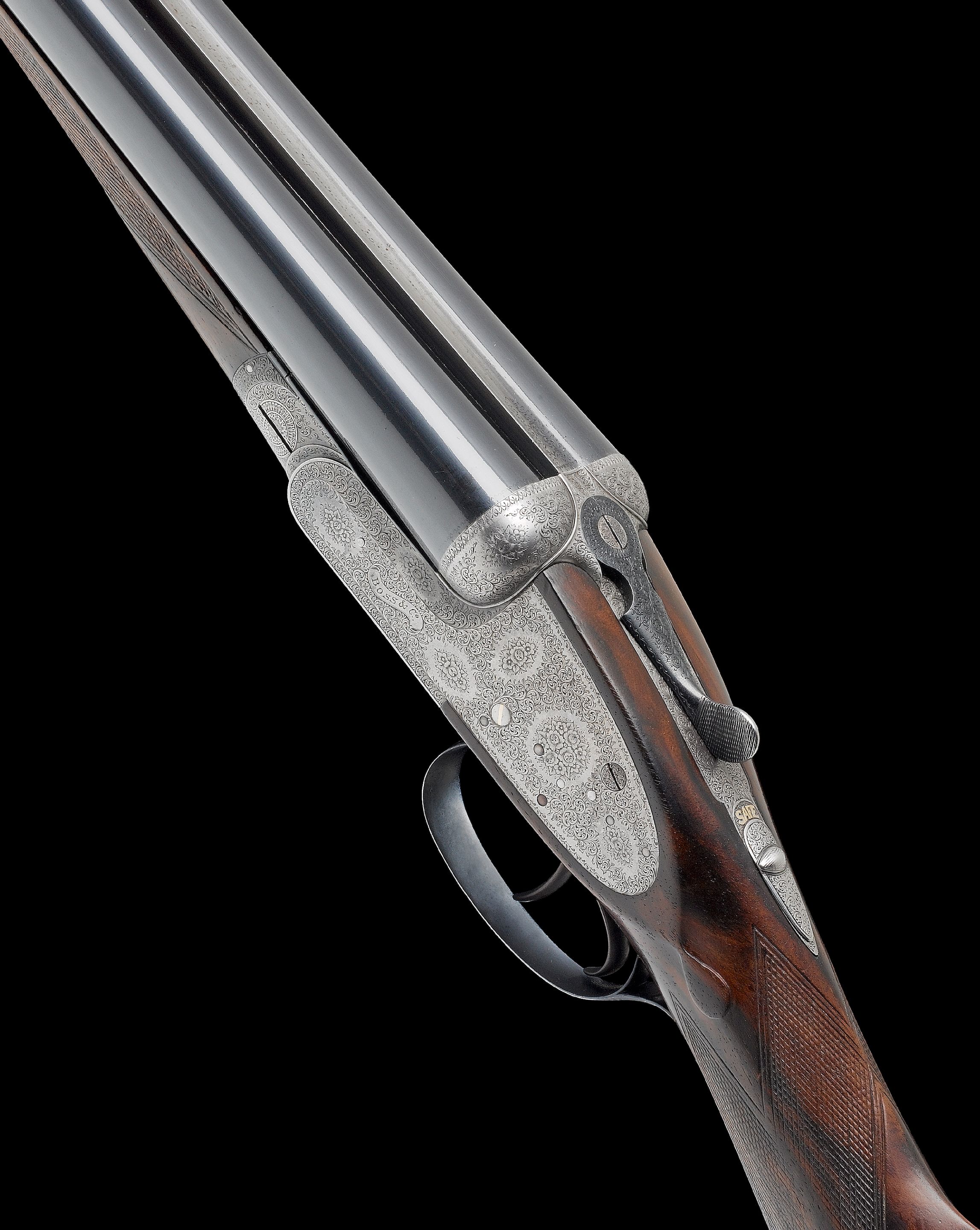 Bonhams : A fine 12-bore assisted-opening sidelock ejector gun by Boss ...