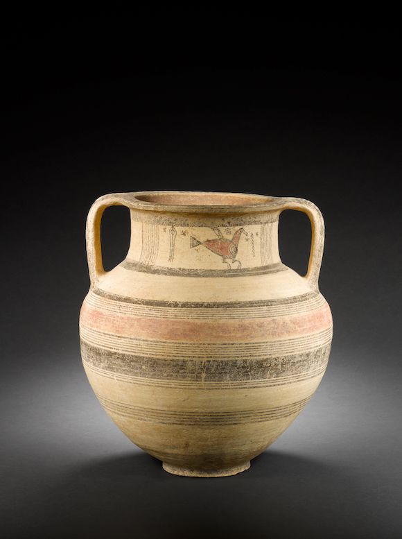 Bonhams : A Cypriot bichrome ware amphora