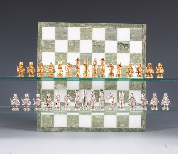 Bonhams : A 9 carat yellow and white gold 'Albion Craft' Lewis Carol ...