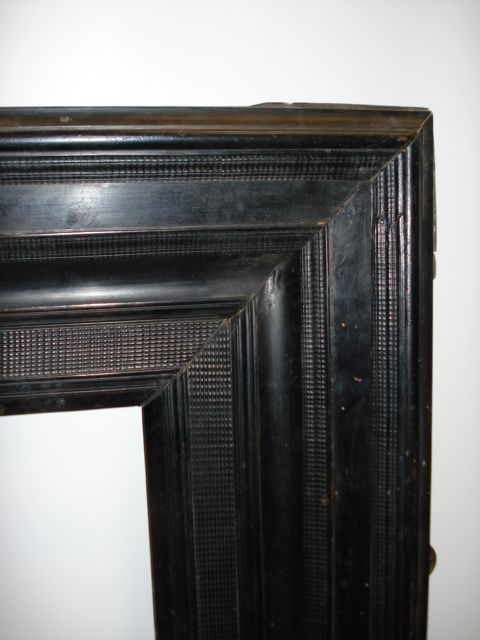 Bonhams : A Spanish 17th Century ebonised ripple moulding frame