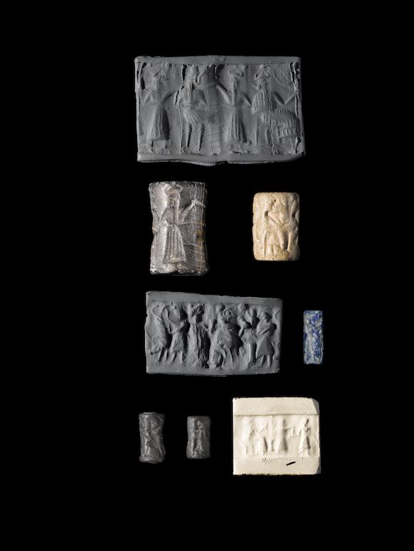 Bonhams : Five Mesopotamian cylinder seals 5