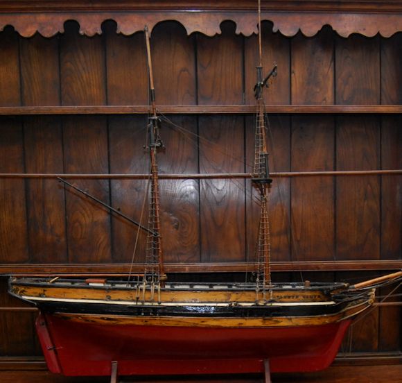 Bonhams : A rigged sailor-made model of a brig