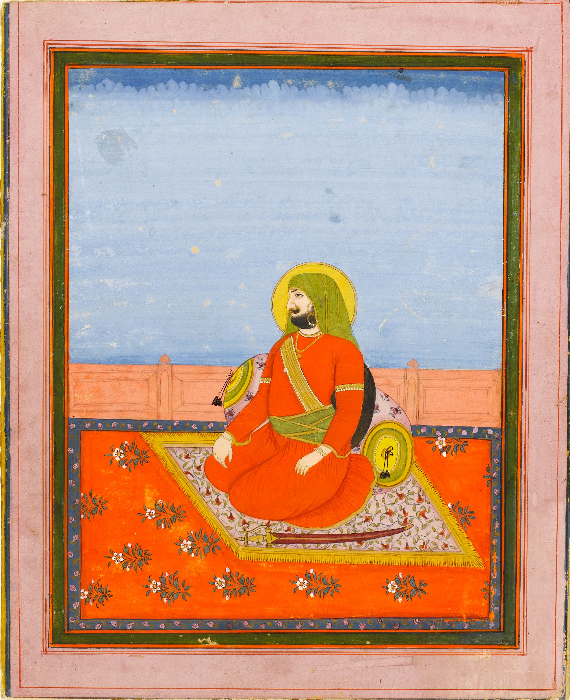Bonhams : Maharajah Sher Singh (1807-1843), son of Ranjit Singh, seated ...