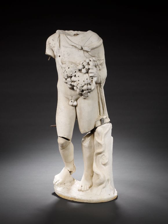 Bonhams : A Roman marble figure of Bacchus